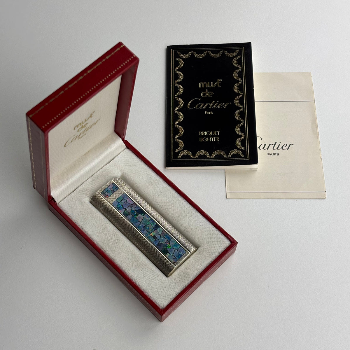 Cartier Opal Vintage Lighter – Full Set – Gallery Suez BV - BE1008797030